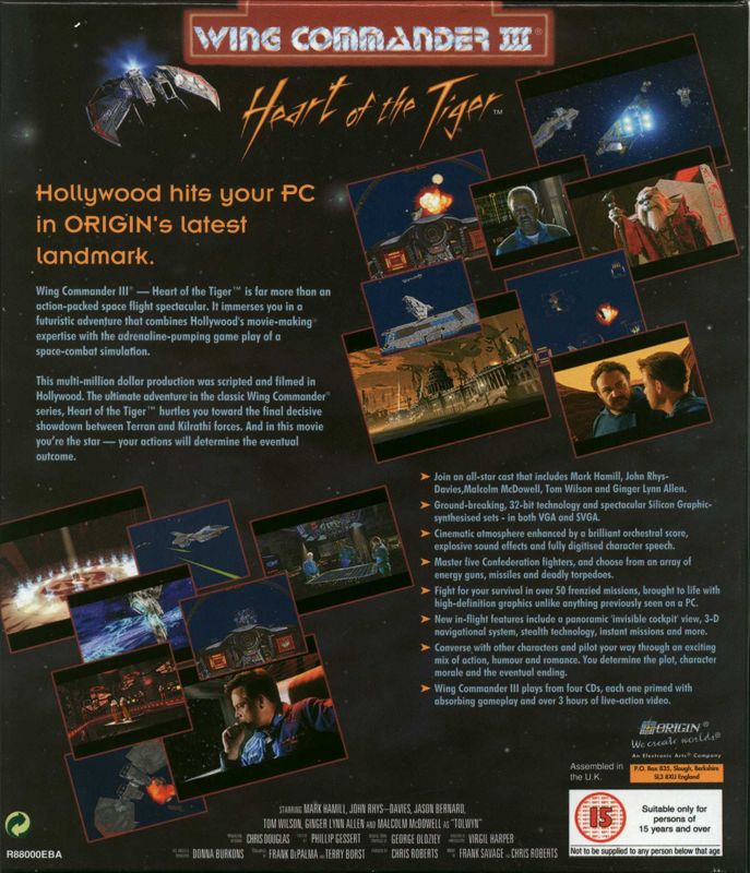 Wing Commander III: Heart of the Tiger cover or packaging material ...