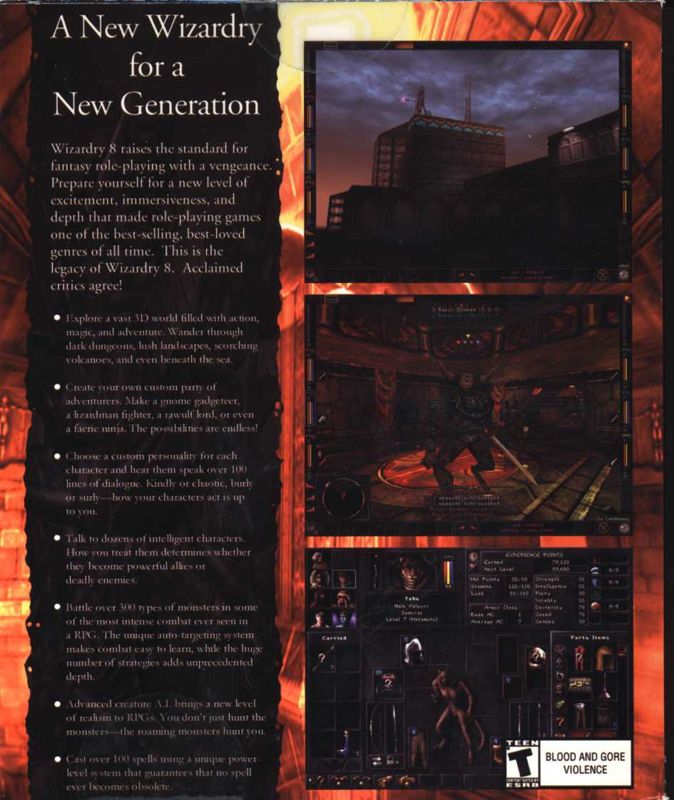 Wizardry 8 cover or packaging material - MobyGames