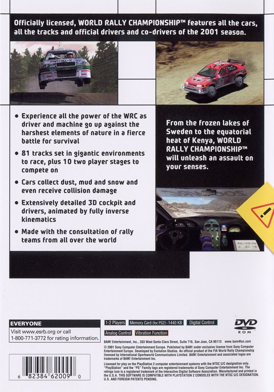 WRC World Rally Championship cover or packaging material - MobyGames