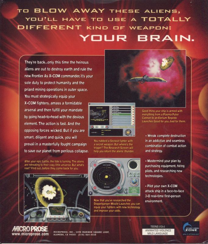 X-COM: Interceptor cover or packaging material - MobyGames