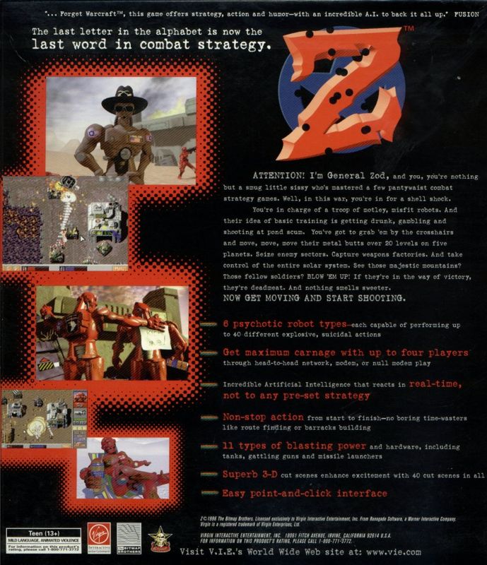 Z cover or packaging material - MobyGames