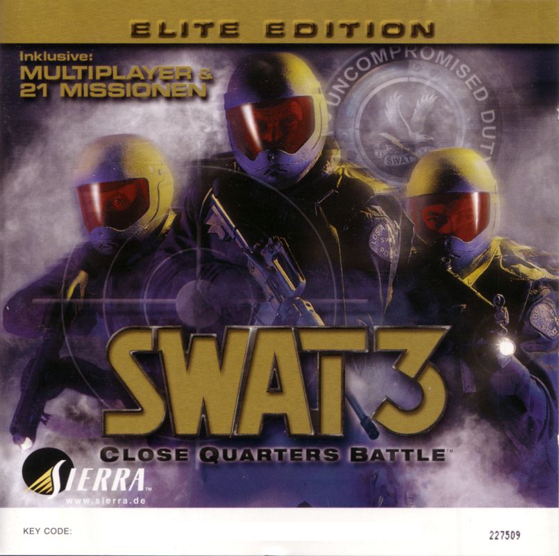 SWAT 3: Close Quarters Battle - Elite Edition cover or packaging ...
