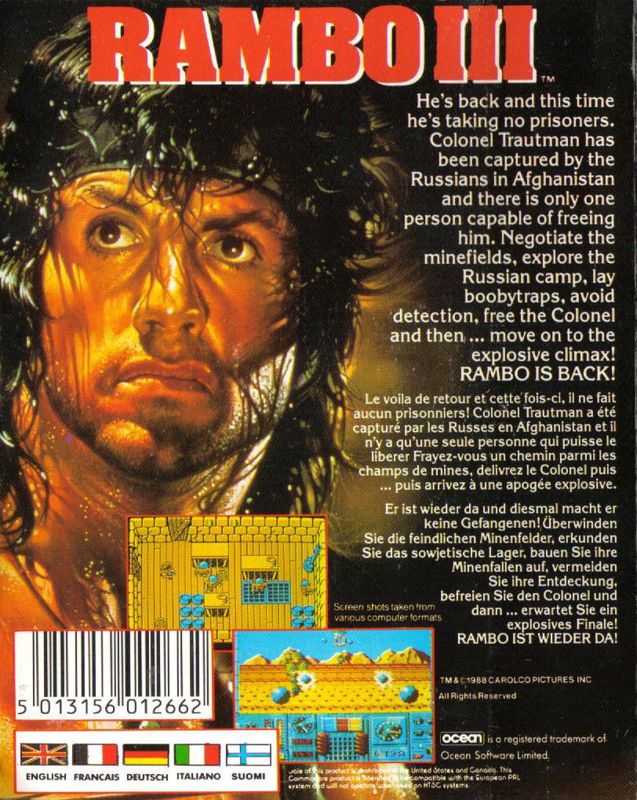 Rambo III cover or packaging material - MobyGames