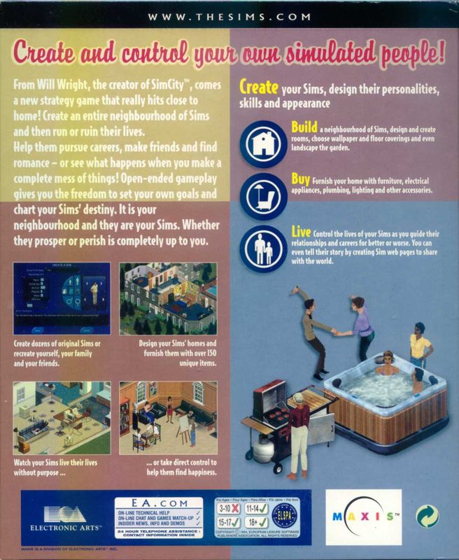 The Sims cover or packaging material - MobyGames