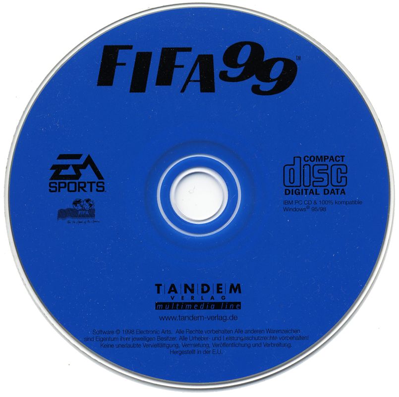 FIFA 99 cover or packaging material - MobyGames