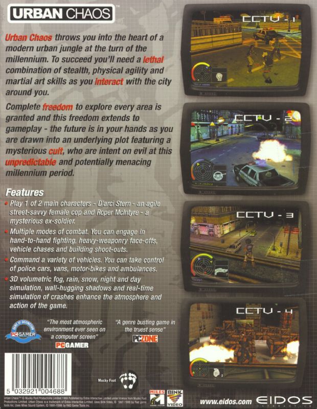 Urban Chaos cover or packaging material - MobyGames