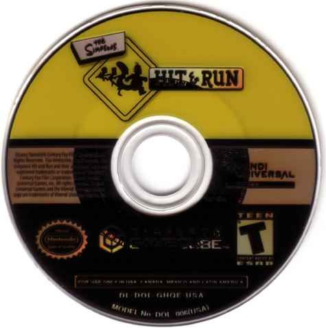 The Simpsons: Hit & Run cover or packaging material - MobyGames