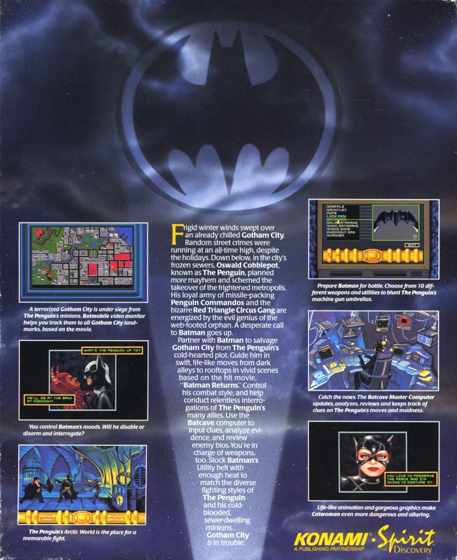 Batman Returns cover or packaging material - MobyGames