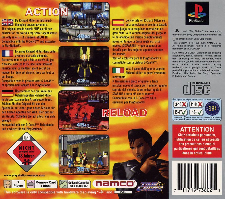 Time Crisis cover or packaging material - MobyGames