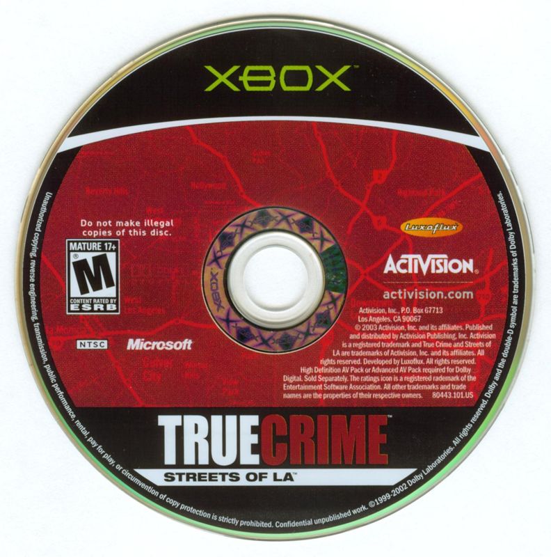 True Crime: Streets of LA cover or packaging material - MobyGames