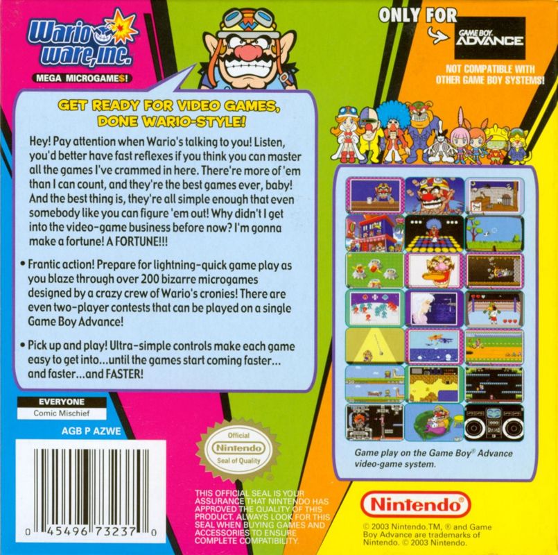 WarioWare, Inc.: Mega Microgame$! cover or packaging material - MobyGames