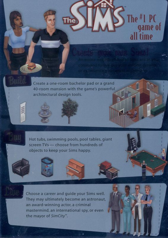 The Sims: Deluxe Edition cover or packaging material - MobyGames