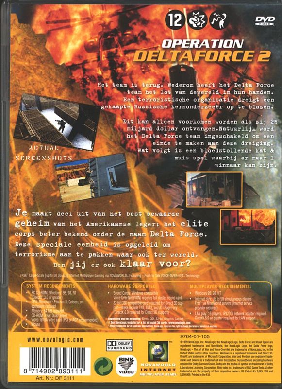 Delta Force 2 cover or packaging material - MobyGames