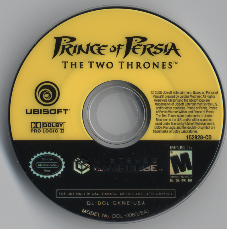Prince of Persia: The Two Thrones cover or packaging material - MobyGames