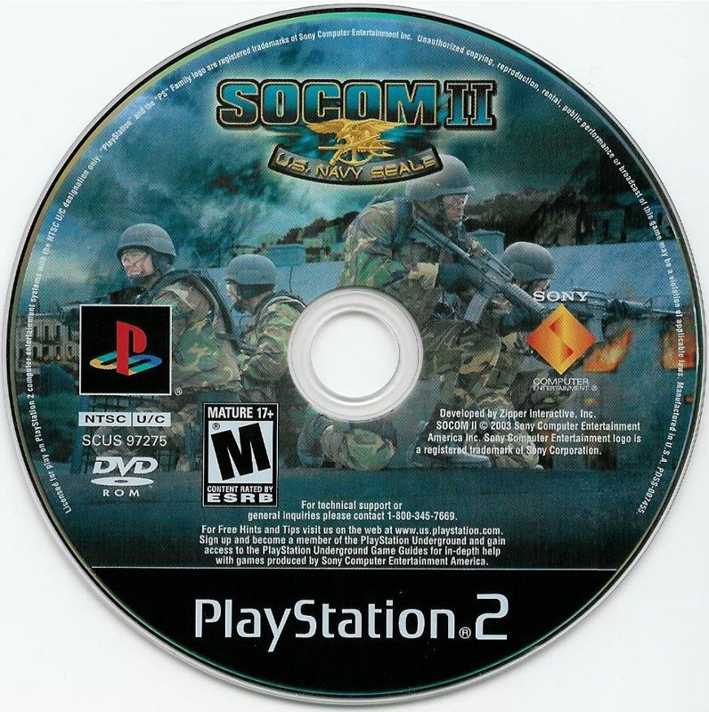 SOCOM II: U.S. Navy SEALs cover or packaging material - MobyGames