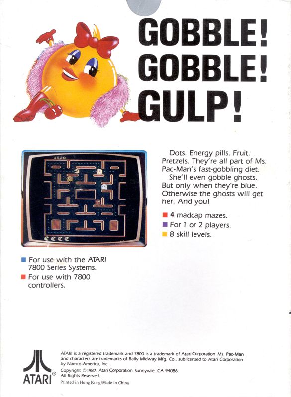 Ms. Pac-Man cover or packaging material - MobyGames