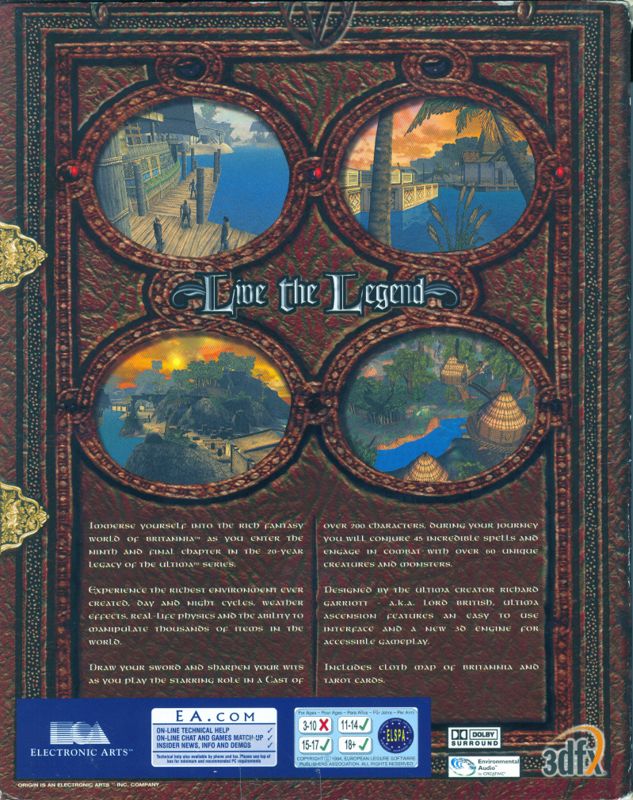 Ultima IX: Ascension cover or packaging material - MobyGames