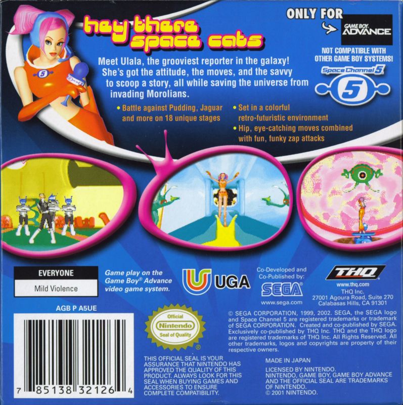 Space Channel 5 cover or packaging material - MobyGames