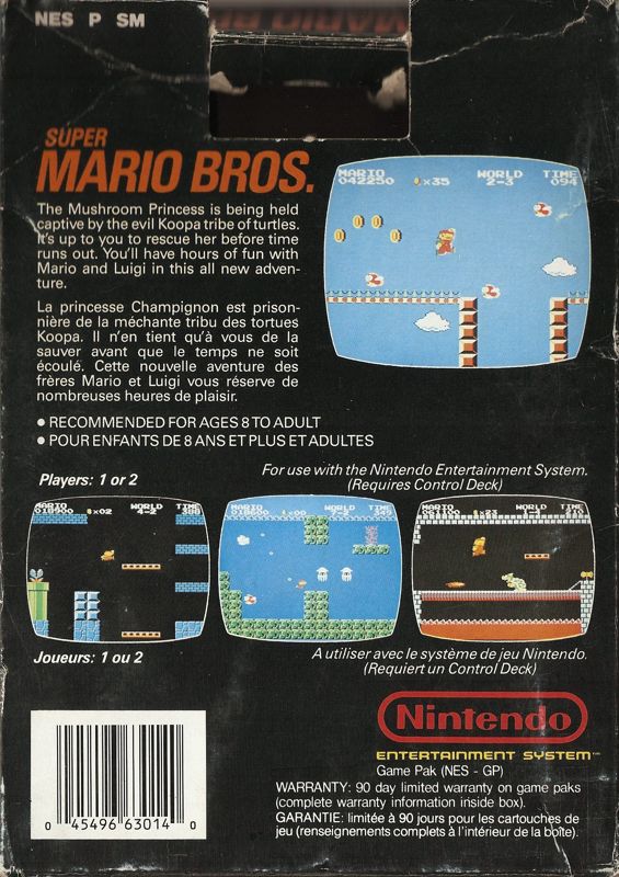 Super Mario Bros. cover or packaging material - MobyGames