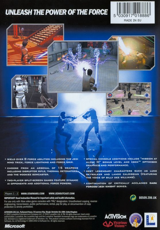 Star Wars: Jedi Knight II - Jedi Outcast cover or packaging material ...