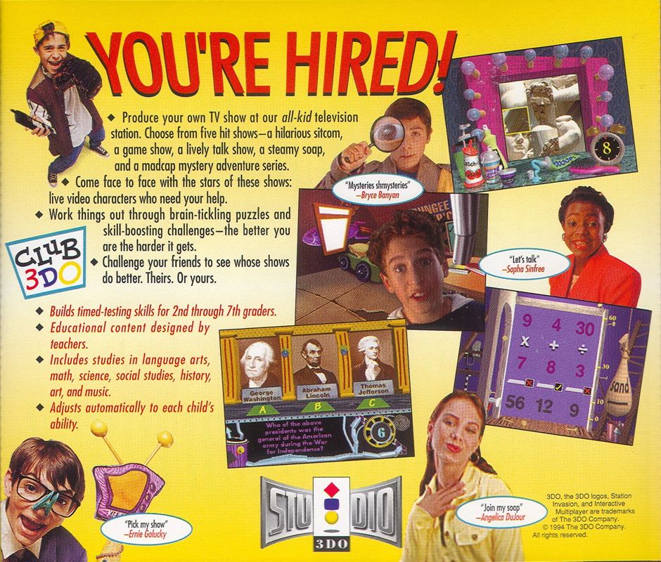 Club 3DO: Station Invasion cover or packaging material - MobyGames