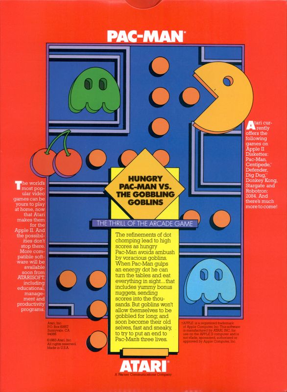 Pac-Man cover or packaging material - MobyGames