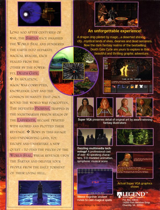 Death Gate cover or packaging material - MobyGames