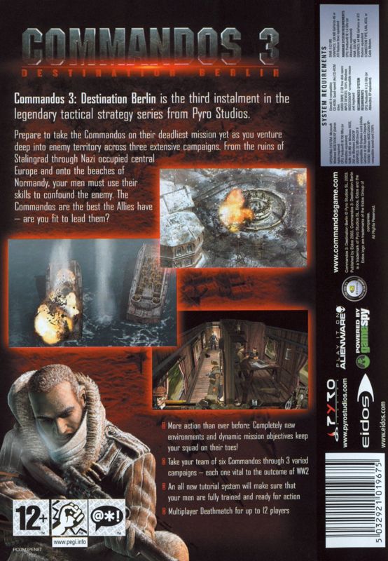 Commandos 3: Destination Berlin cover or packaging material - MobyGames