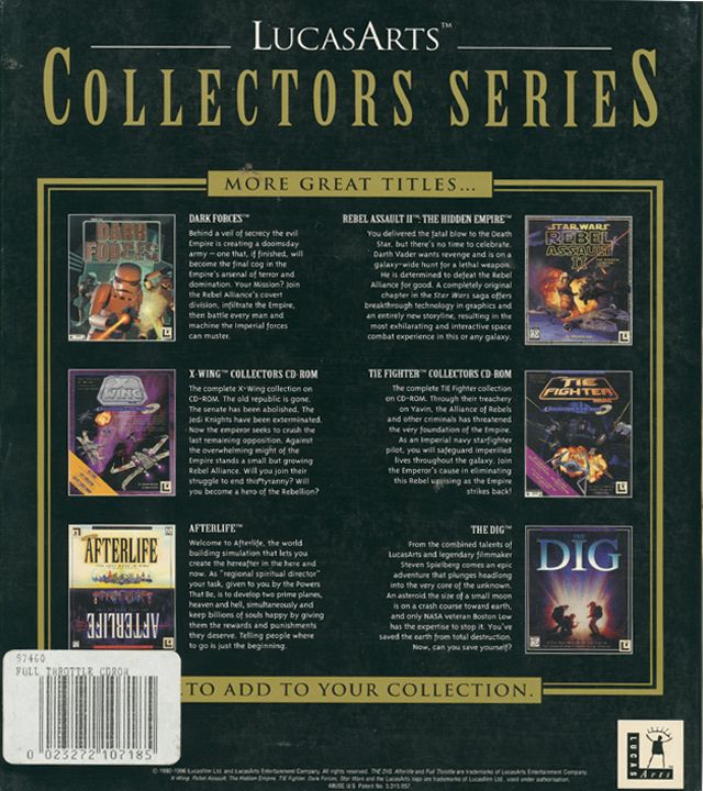 Full Throttle cover or packaging material - MobyGames