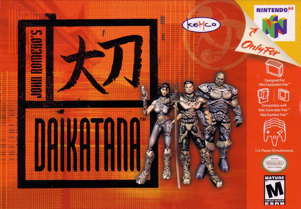 John Romero's Daikatana cover or packaging material - MobyGames