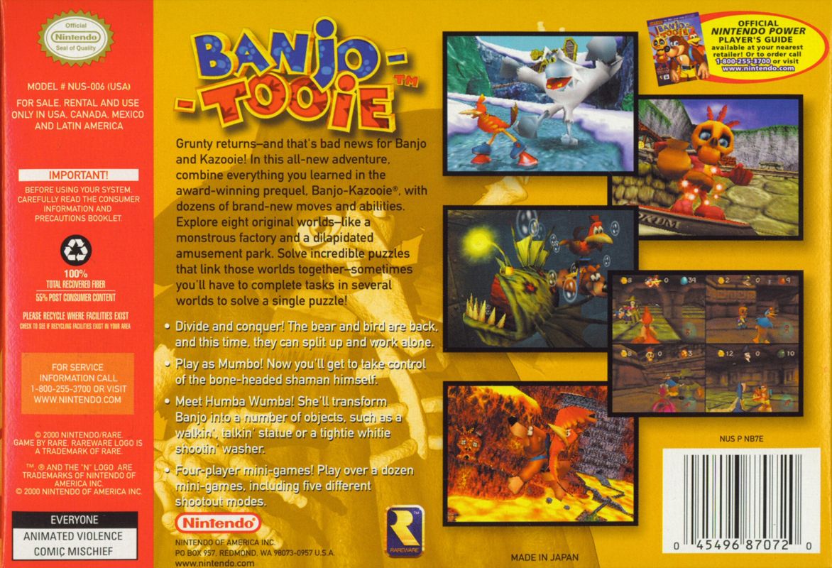 Banjo-Tooie cover or packaging material - MobyGames