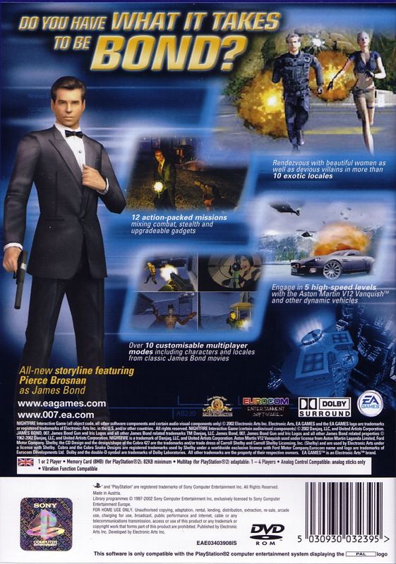 007: Nightfire cover or packaging material - MobyGames