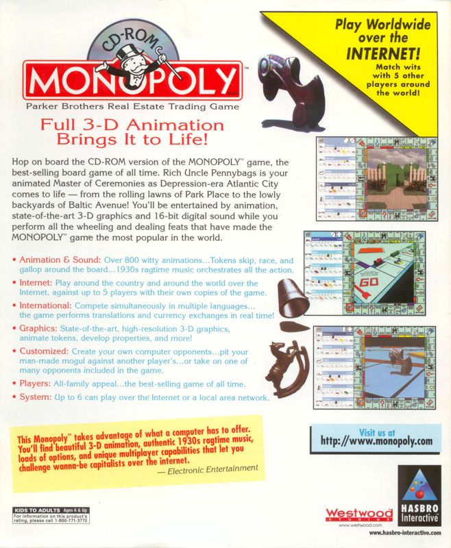 Monopoly cover or packaging material - MobyGames