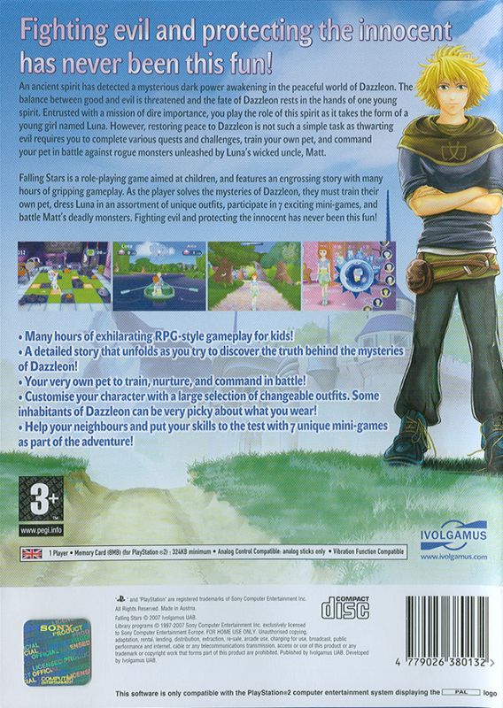 Falling Stars cover or packaging material - MobyGames