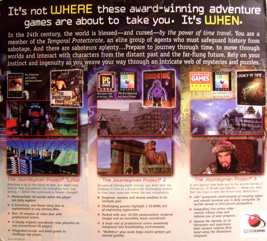 The Journeyman Project Trilogy cover or packaging material - MobyGames