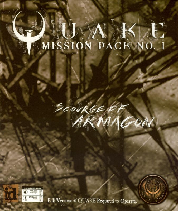 Quake Mission Pack No. I: Scourge of Armagon box covers - MobyGames