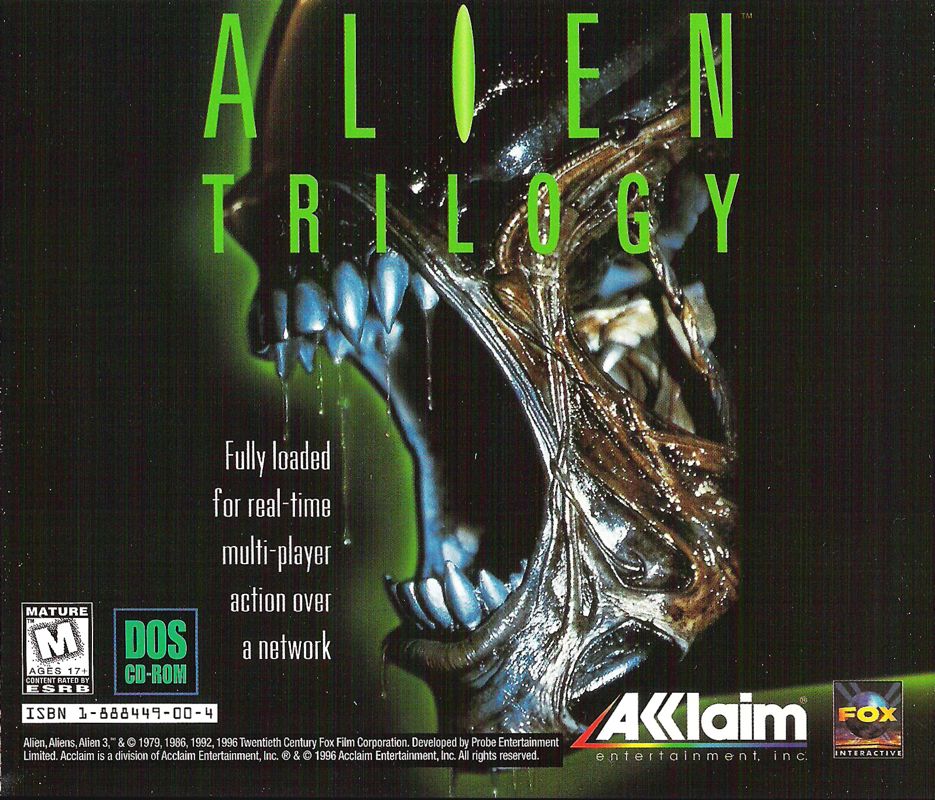 Alien Trilogy cover or packaging material - MobyGames