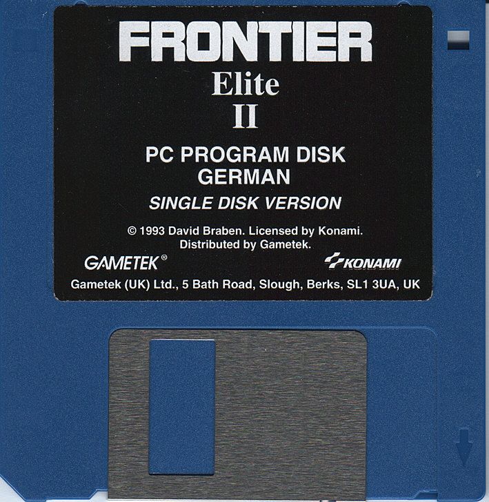 Frontier: Elite II cover or packaging material - MobyGames