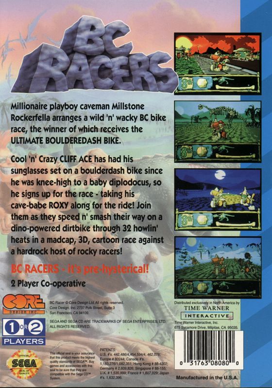 BC Racers cover or packaging material - MobyGames