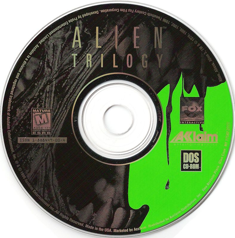 Alien Trilogy cover or packaging material - MobyGames