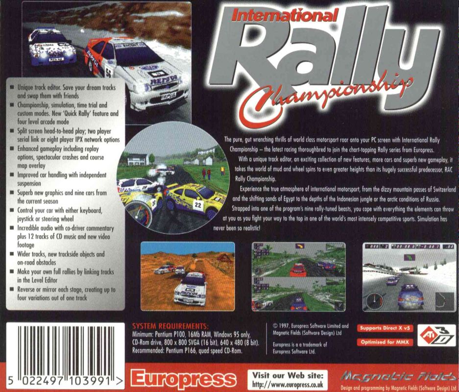 International Rally Championship cover or packaging material - MobyGames