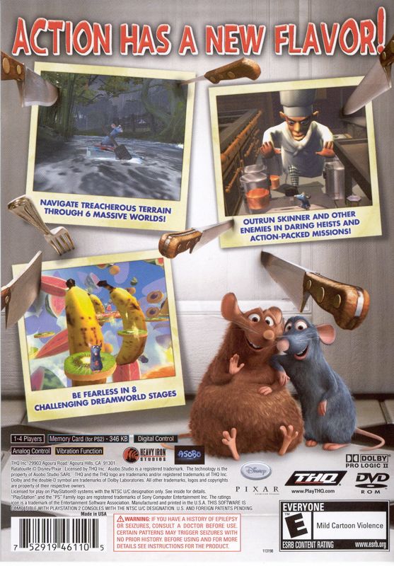 Disney•Pixar Ratatouille cover or packaging material - MobyGames