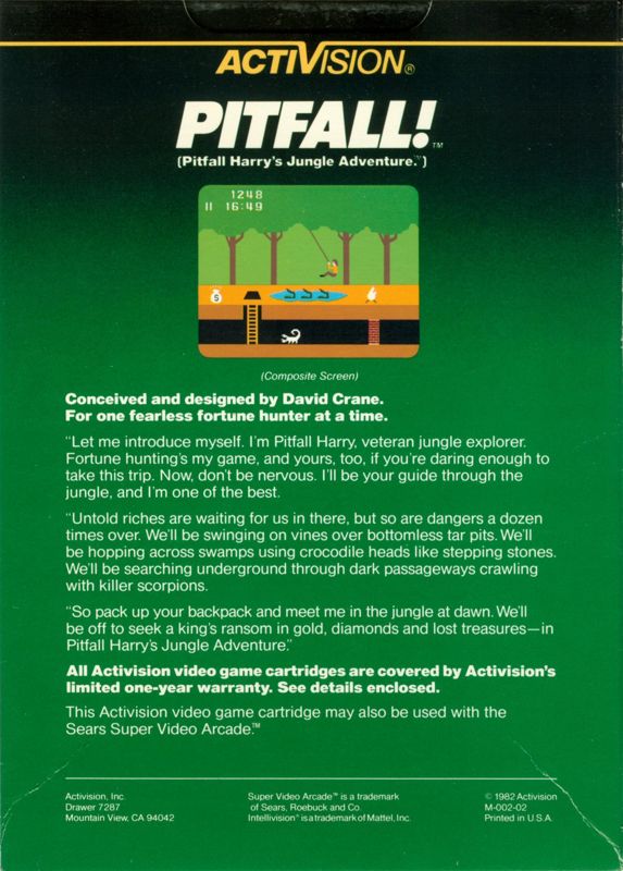 Pitfall! cover or packaging material - MobyGames
