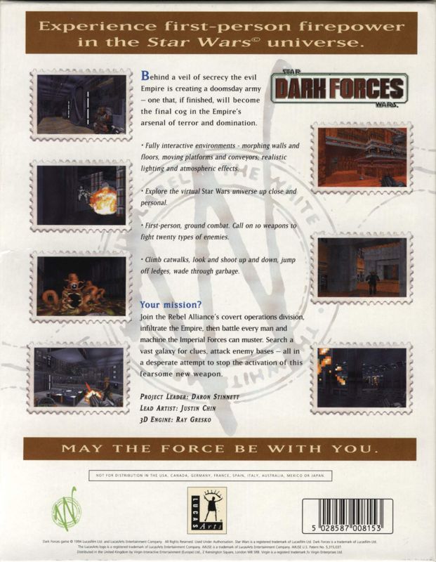 Star Wars: Dark Forces cover or packaging material - MobyGames