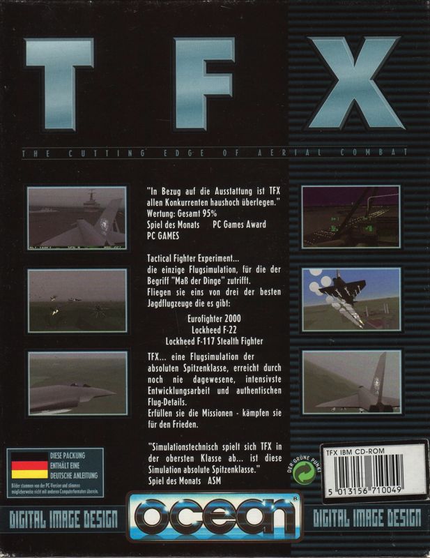 TFX cover or packaging material - MobyGames