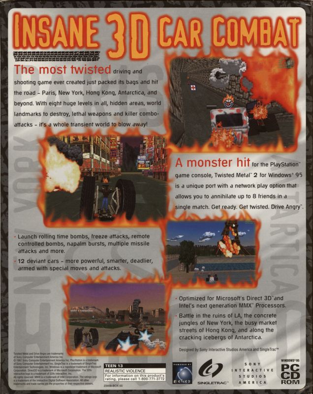 Twisted Metal 2 cover or packaging material - MobyGames