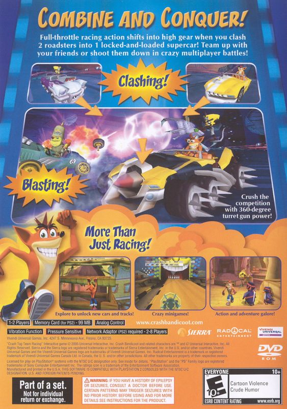 Crash Bandicoot Action Pack cover or packaging material - MobyGames