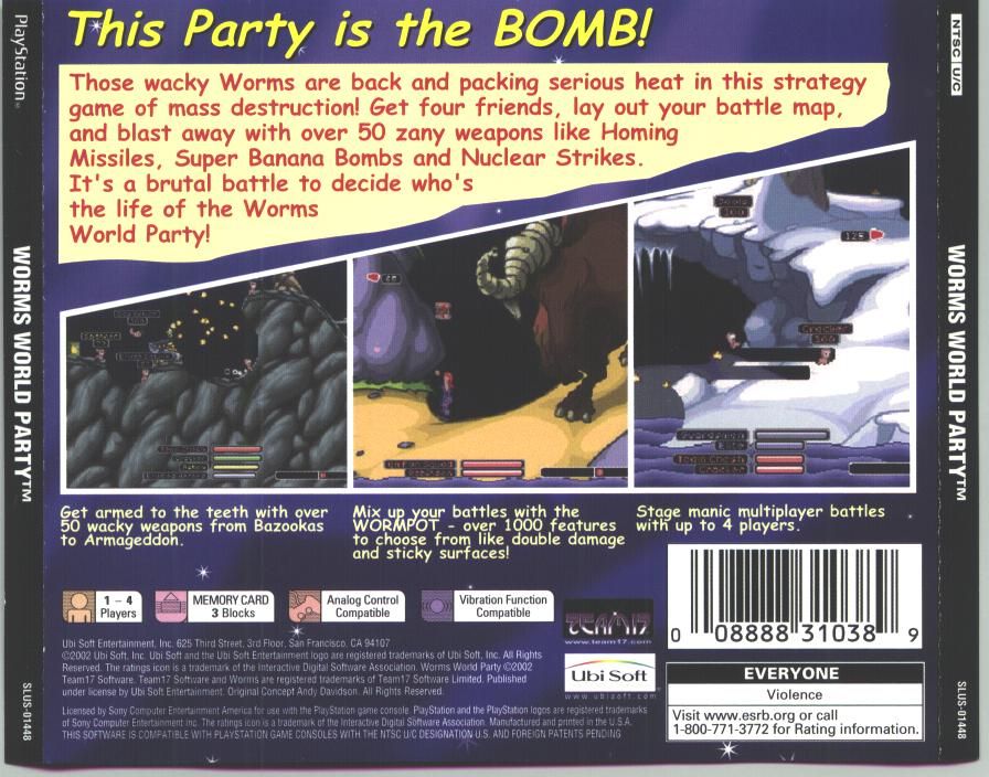Worms World Party cover or packaging material - MobyGames