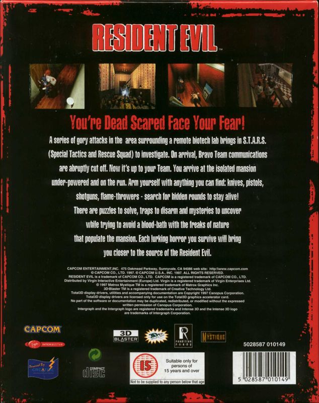 Resident Evil cover or packaging material - MobyGames