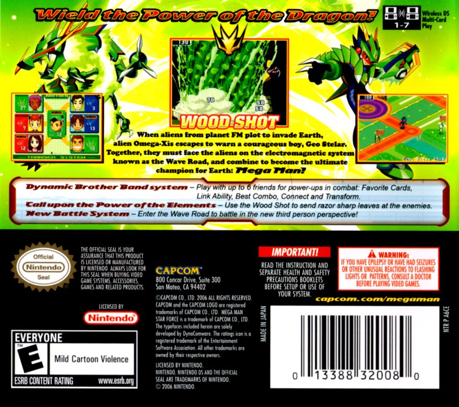 Mega Man Star Force: Dragon cover or packaging material - MobyGames